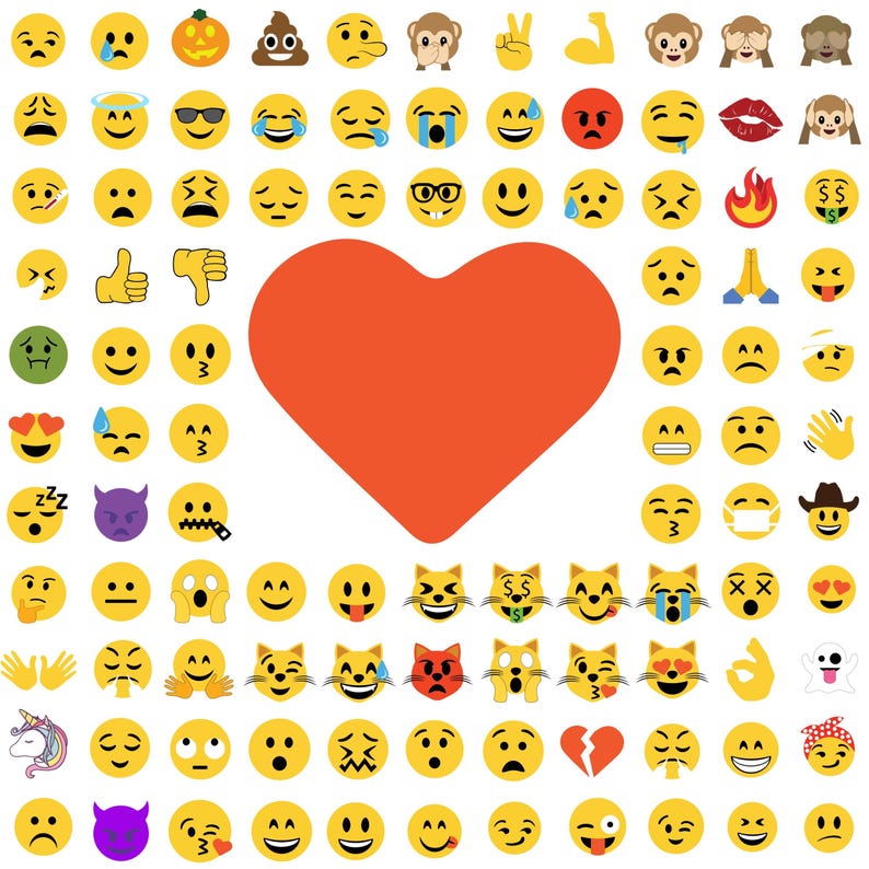 Emoji SVG Bundle, High Quality Layered Designs, SVG for Cricut, Emoji ...