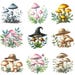 Whimsical Mushroom PNG Clipart Set | Botanical Forest Mushrooms ...