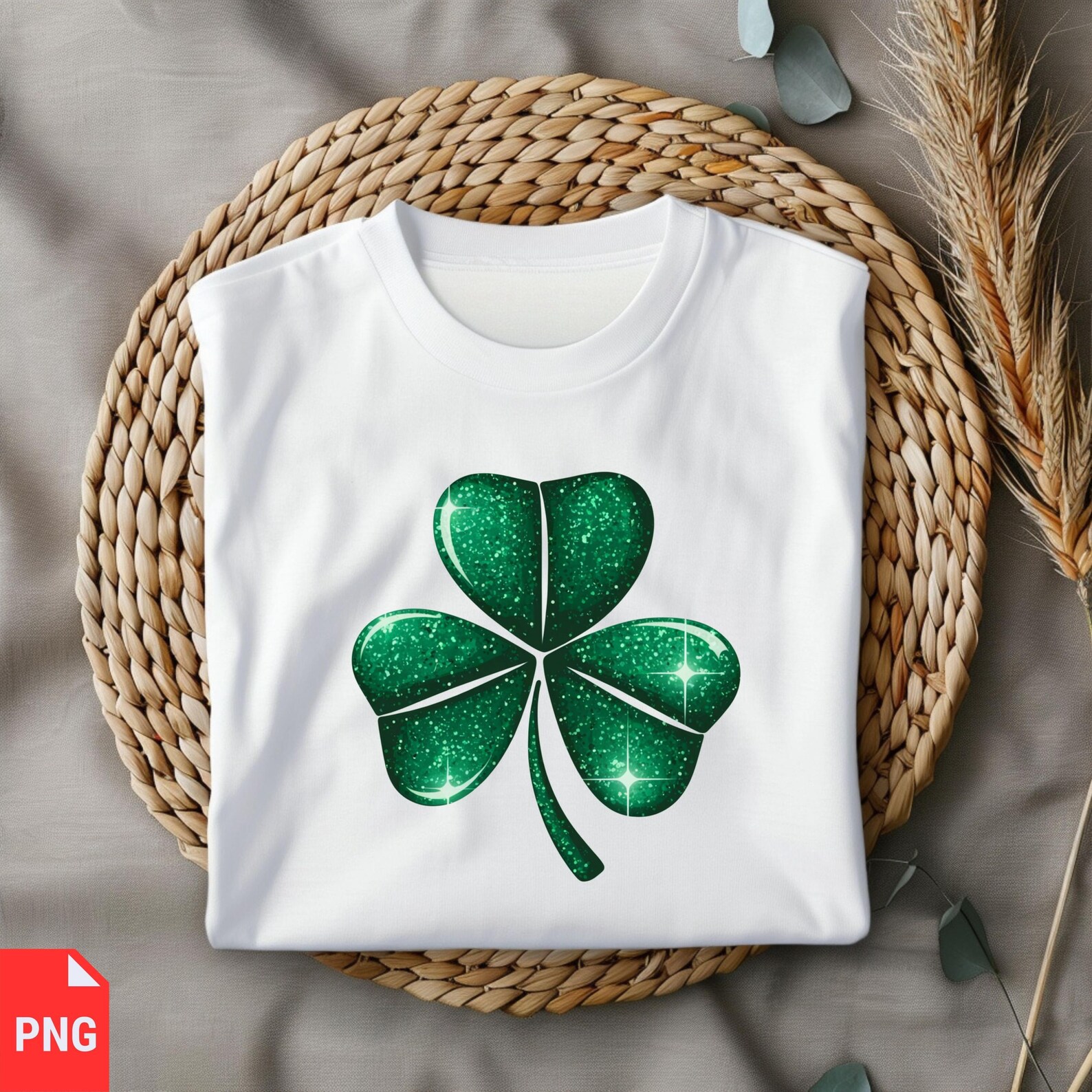 Lucky Clover PNG, Glitter Shamrock Clipart, St. Patrick’s Day ...