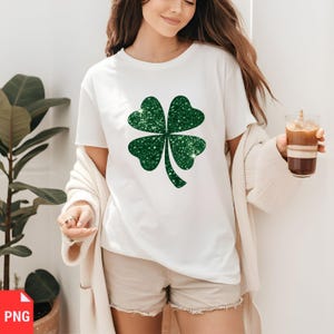Lucky Clover PNG, Glitter Shamrock Clipart, St. Patrick’s Day ...