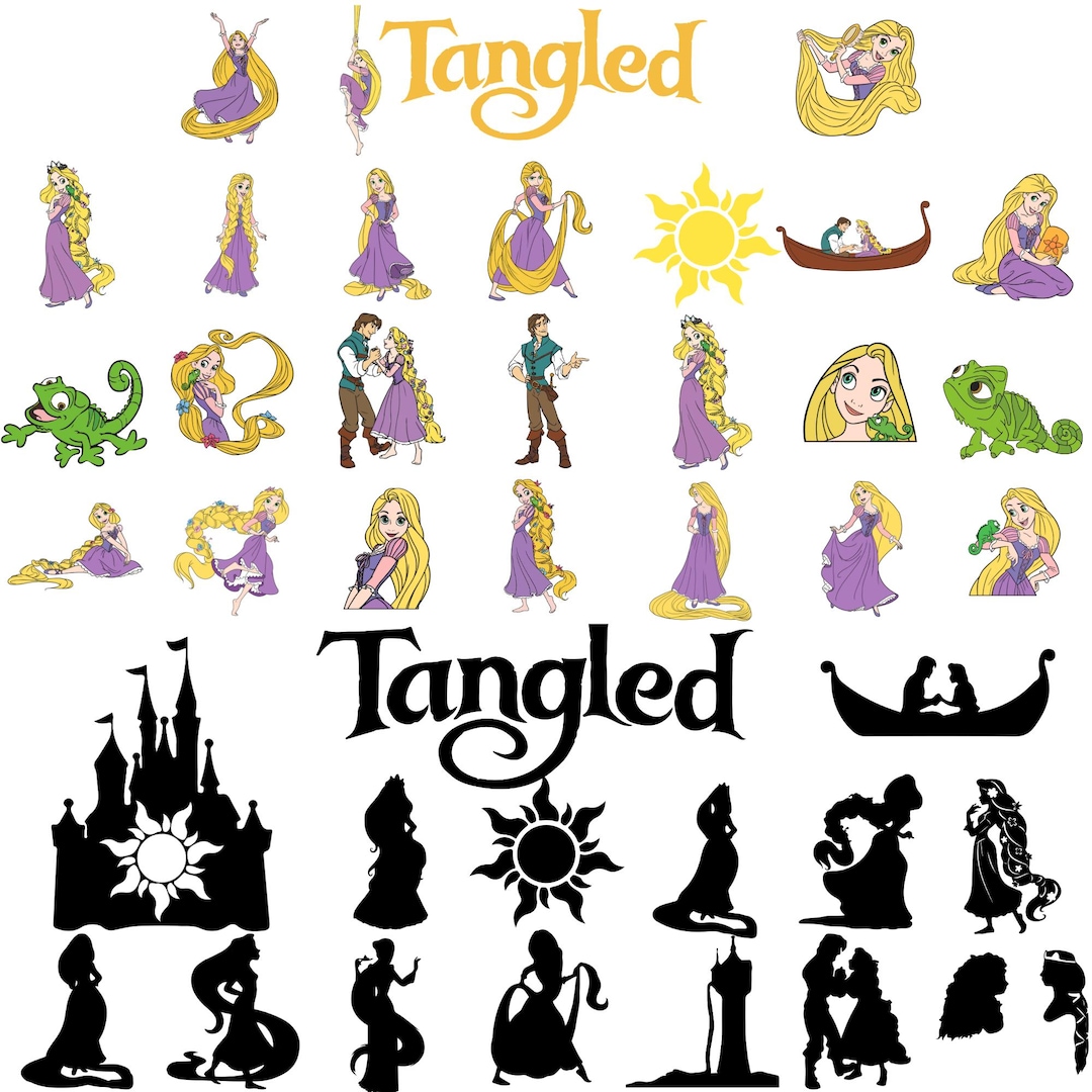 Rapunzel SVG Bundle, Rapunzel Svg Files for Cricut and Silhouette ...