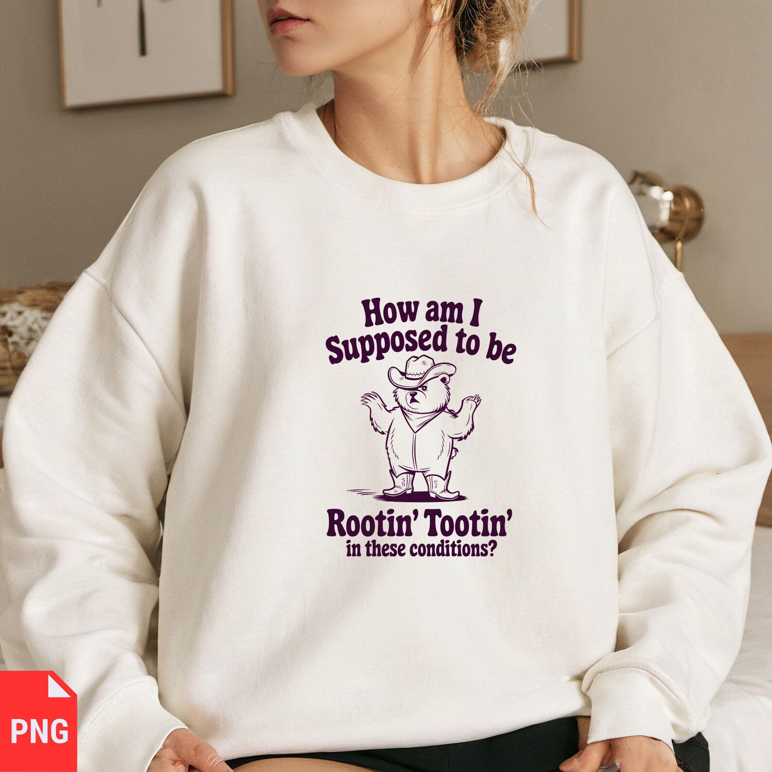 Rootin' Tootin' Cowboy Bear PNG, Western Funny Bear Design, How Am I ...