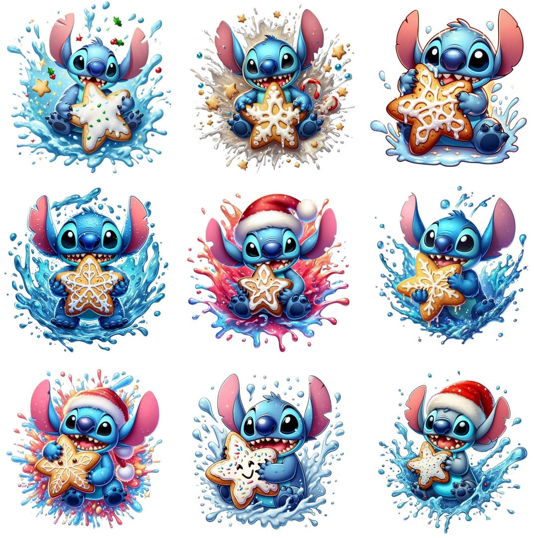 Stitch Christmas Bundle PNG, Merry Christmas Stitch Png, Stitch Merry ...