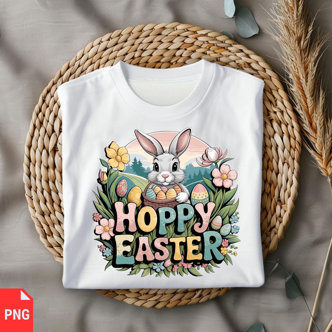 Hoppy Easter PNG, Cute Bunny Clipart, Pastel Watercolor Rabbit Design ...
