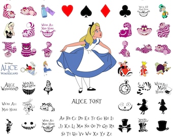 Alice in Wonderland SVG Bundle, Alice SVG, Princess Svg, Alice in ...
