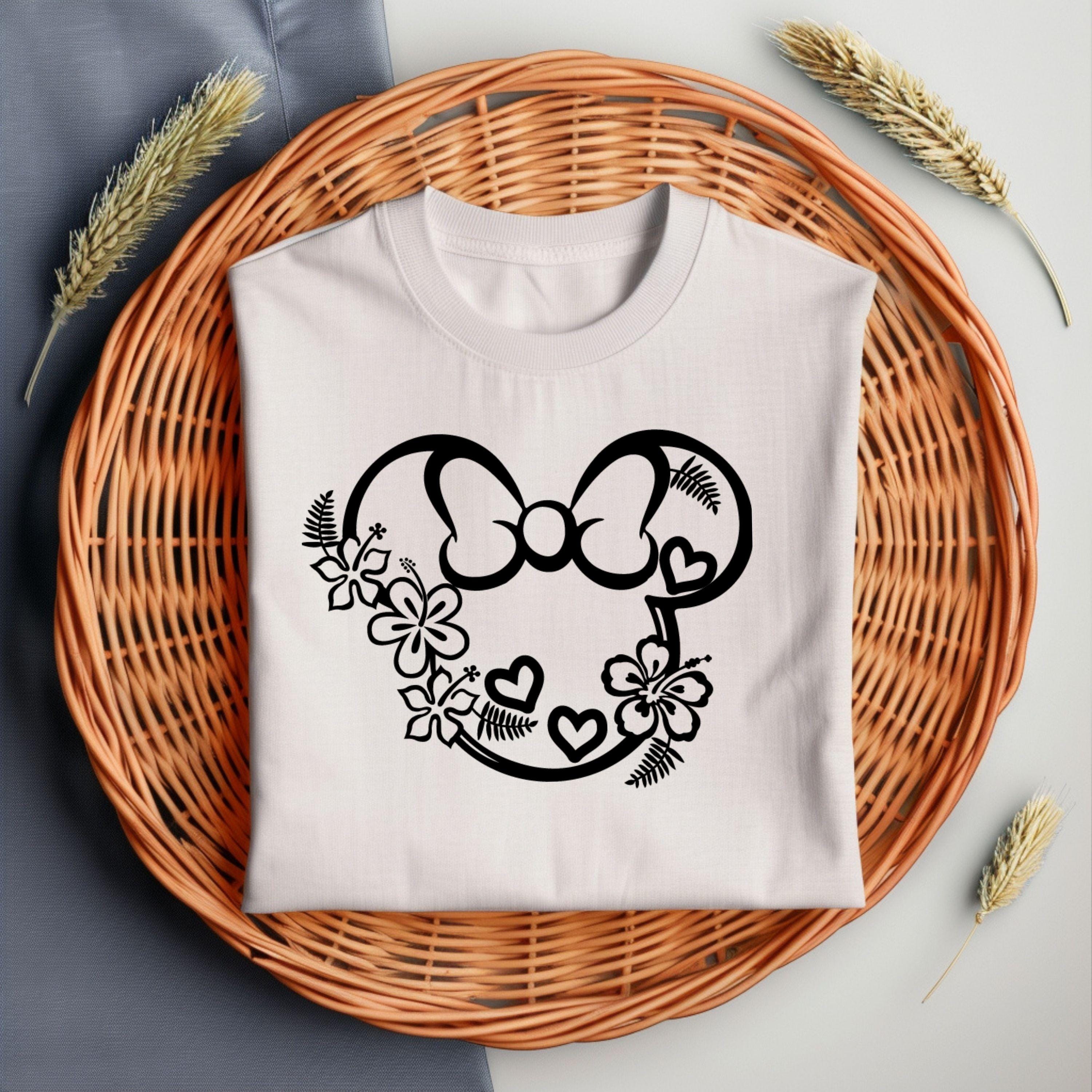Flower Mouse Head SVG Bundle, Floral Minnie Mouse Ears, Mickey Flower ...
