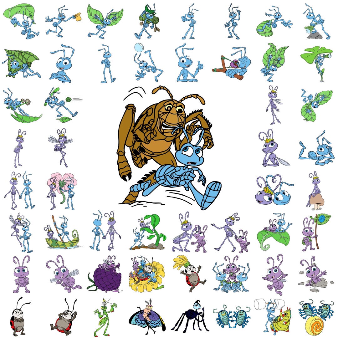 A Bugs Life SVG, PNG, Clipart, Flik SVG, Hopper Svg, Bug's Life Cricut ...