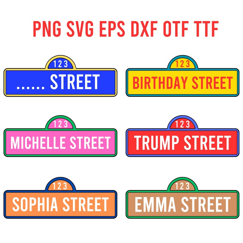 Street Sign Clipart - Etsy