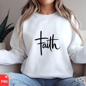 Faith PNG Bundle, Handwritten Calligraphy Clipart, Christian ...