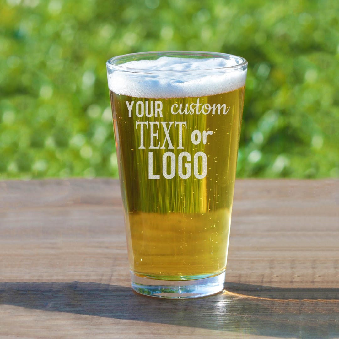 Custom Engraved Beer Pint Glass – Personalized 16oz Gift - Etsy
