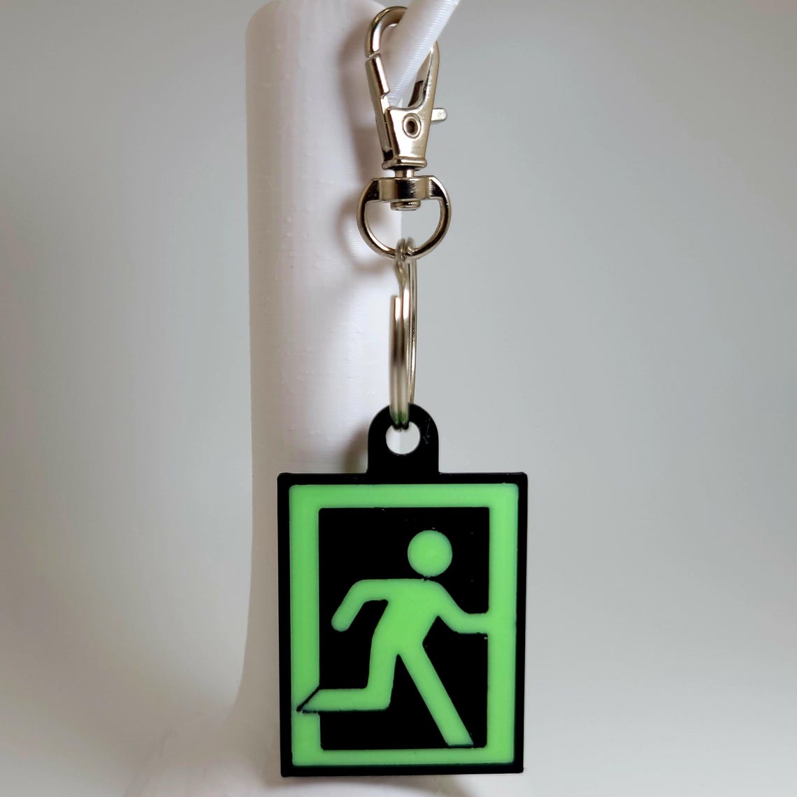 Escape From Tarkov Glow in the Dark Keychain | Escape Sign - Etsy