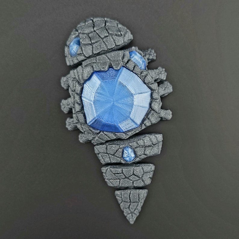 Articulating Crystal Lizard Dark Souls - Etsy