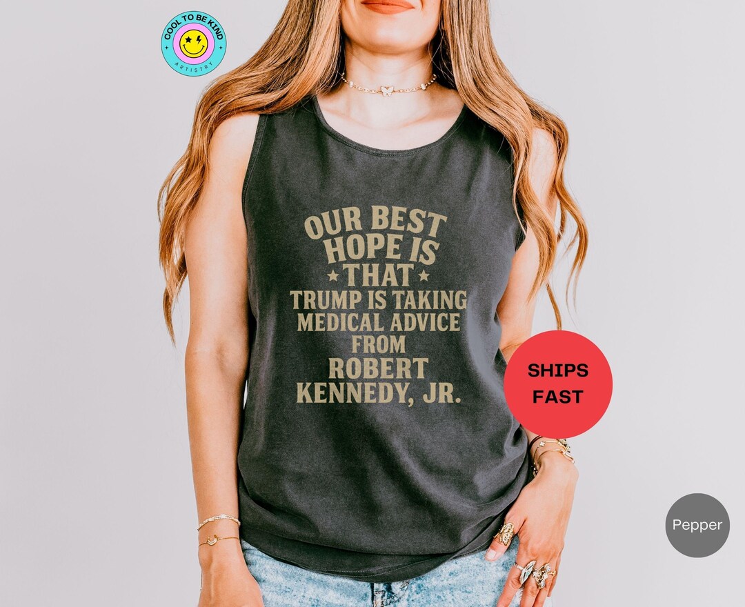 Anti-trump Tank: Robert Kennedy Jr Top, Political Leftist Tank Top ...