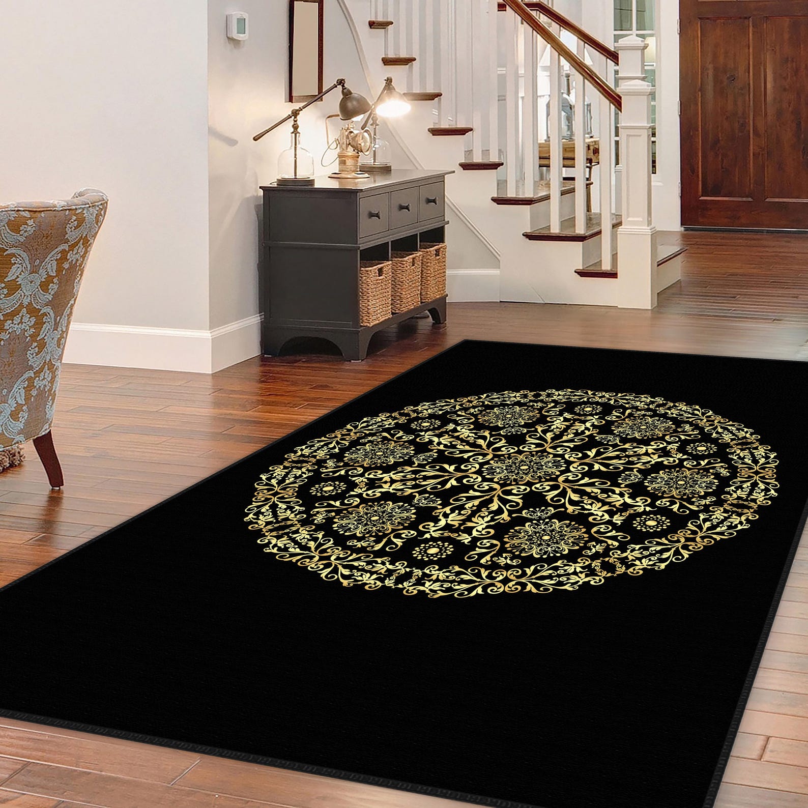 Ancient Greek Pattern Rug, Living Room Rugs,sun Minimalist Geometric ...