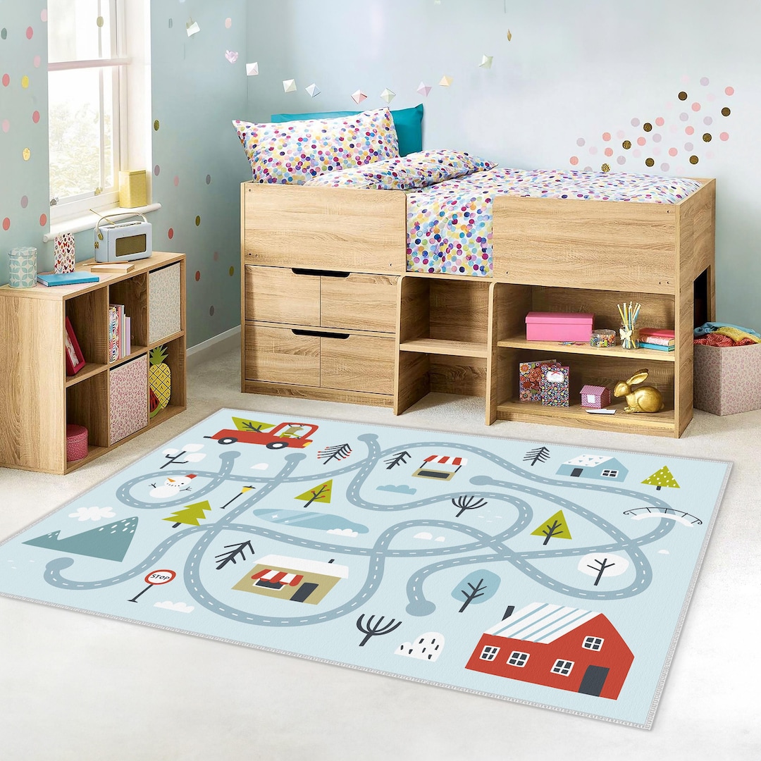 City Road Ultra Soft Kids Play Rug,rug for Kids Room,playground Rug ...
