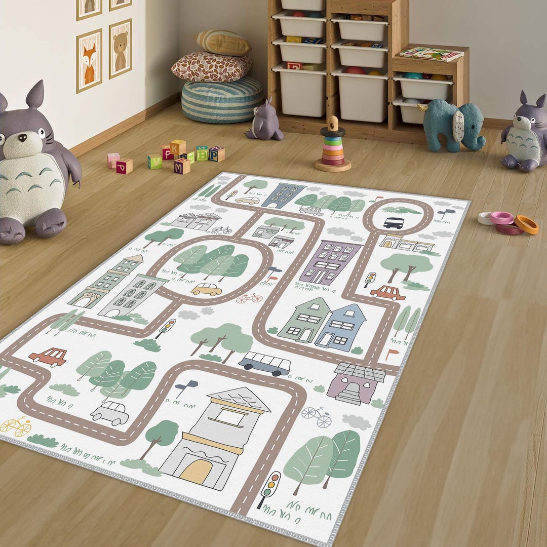 City Road Ultra Soft Kids Play Rug,rug for Kids Room,playground Rug ...