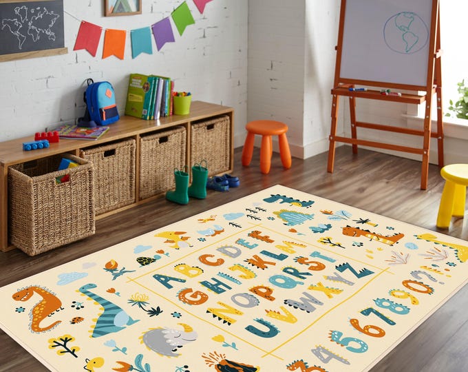 ABC Newborn Rugalphabet Rectangular Toddler Carpetletters Nursery ...