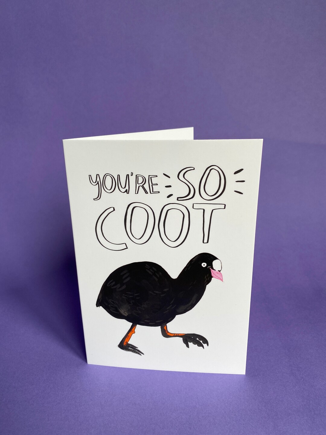 You're so COOT! Duck A6 Greeting Card - Pond Life Animal Illustration ...