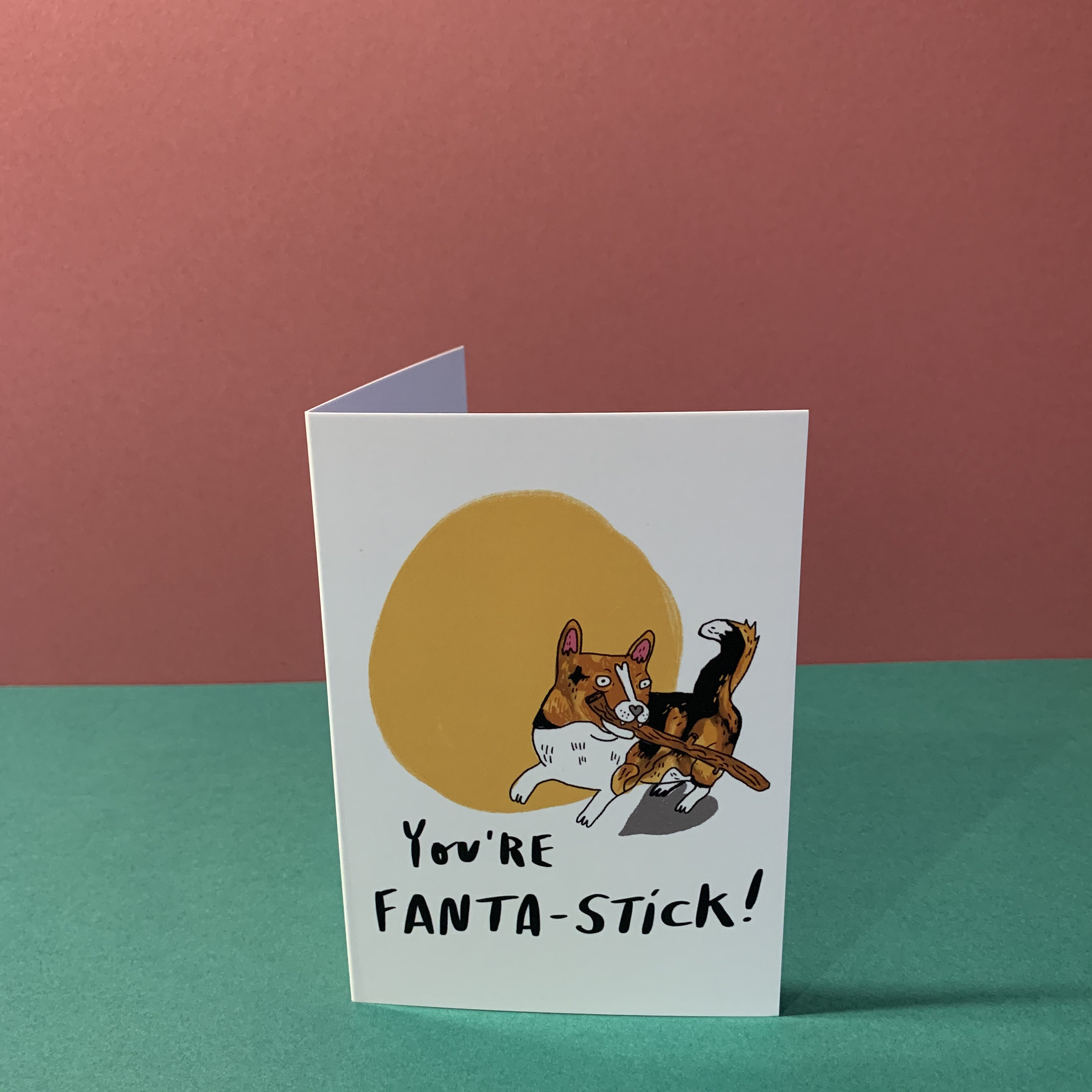 You're Fantastick Corgi Dog Greetings Card by Fernandes - Etsy UK