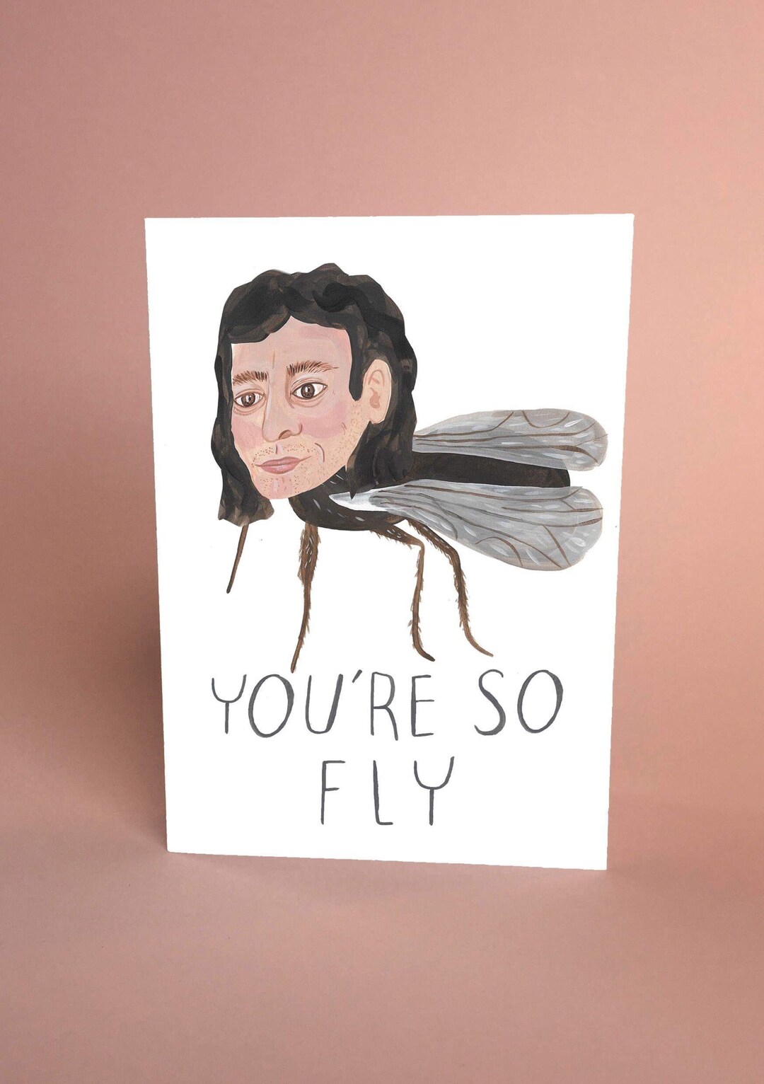 You're so FLY, Jeff Goldblum A6 Greetings Card by Fernandes Makes - Etsy