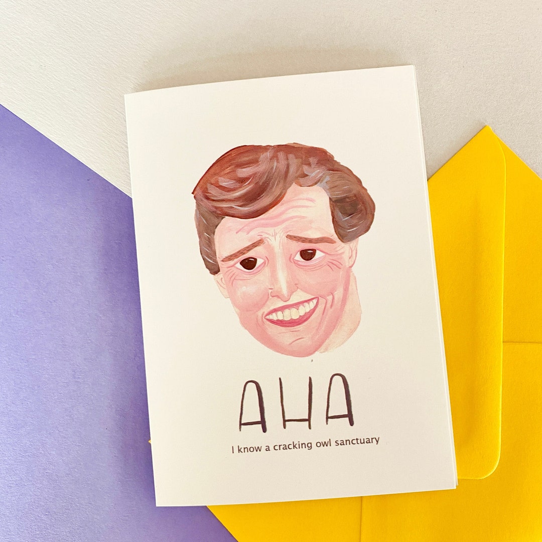 Aha Alan Partridge Inspired Greetings Card - Fernandes Makes - TV ...