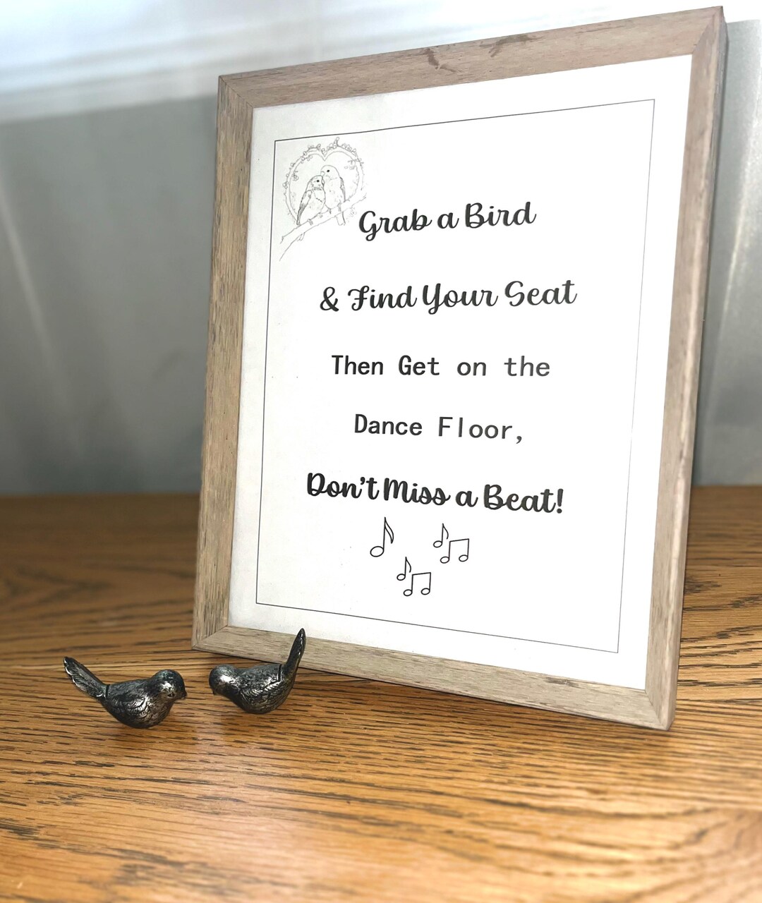 Bird Seating Sign Goes With Bird Seating Card Holders Wedding or Event ...
