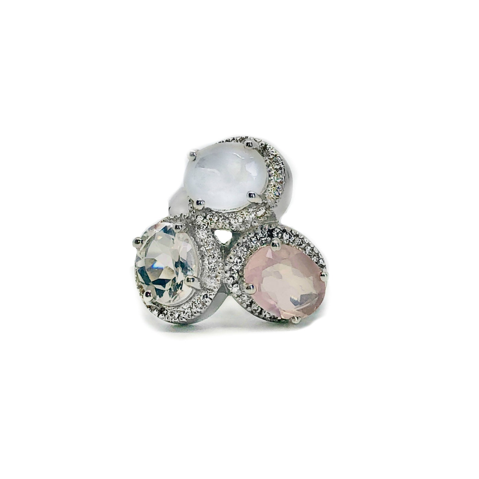 Three Stone Ring Cancer Awareness Breast Cancer Gift Cancer - Etsy