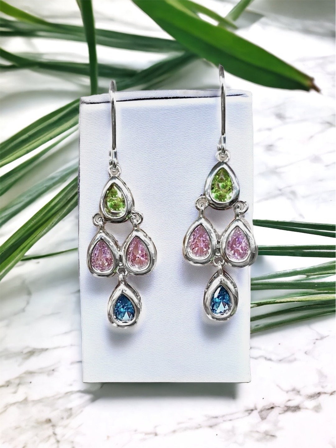 Breast Cancer Awareness Earrings Pink Ribbon Earrings - Etsy