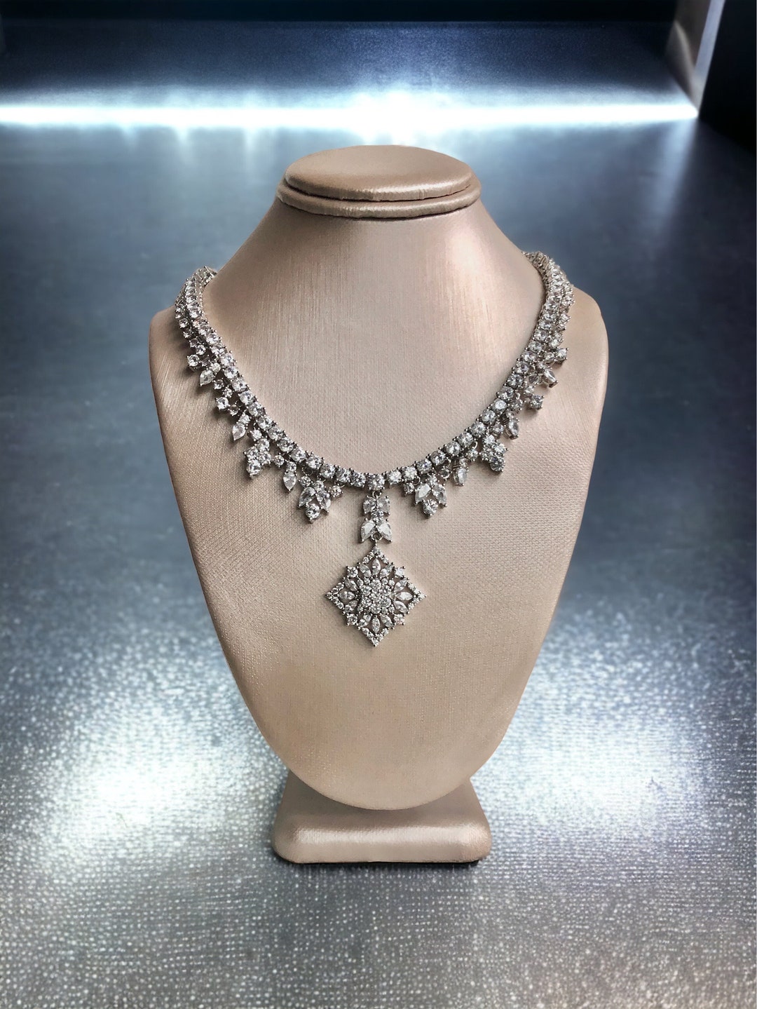 Timeless Statement Necklace, Statement Wedding Necklace, Bridal ...