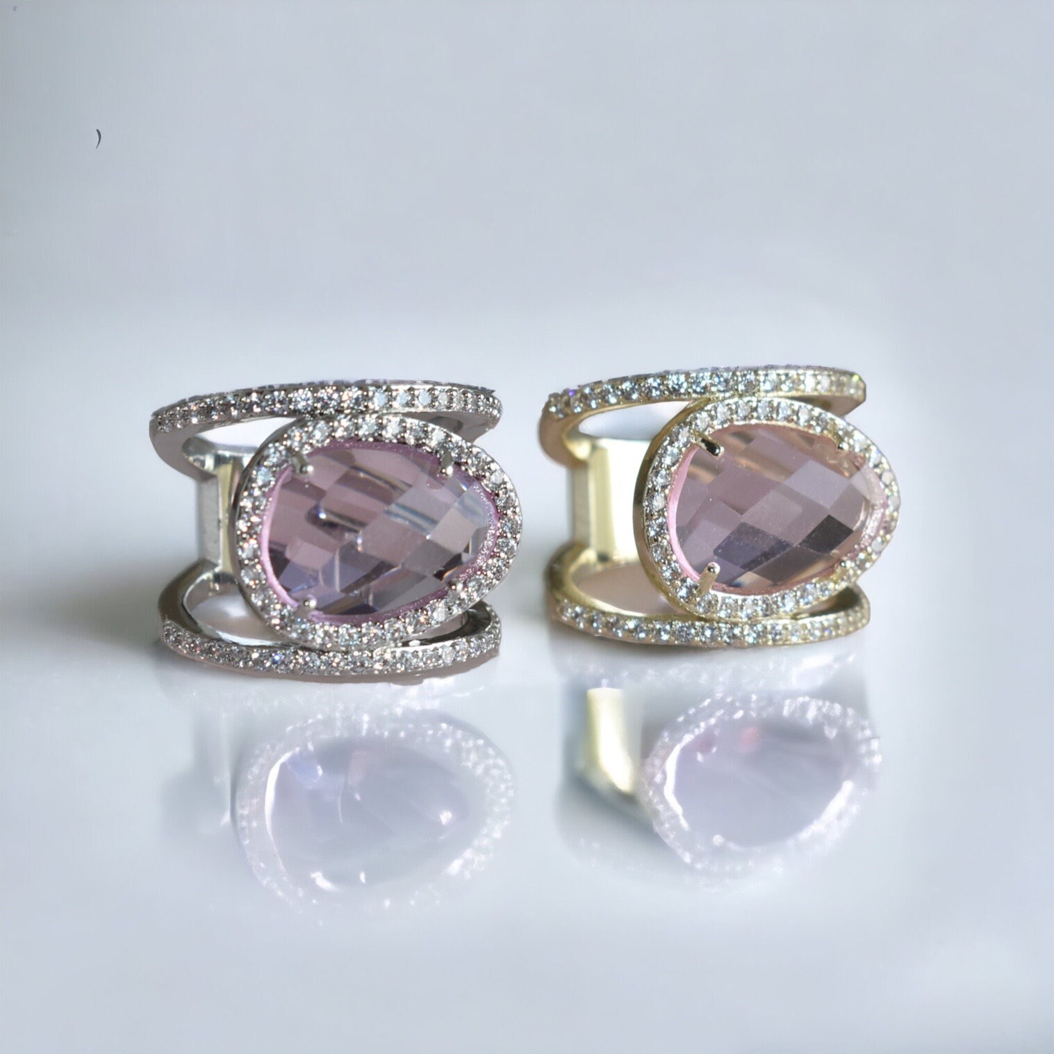 Floating Abstract Ring, Cancer Awareness, Breast Cancer Gift, Cancer ...