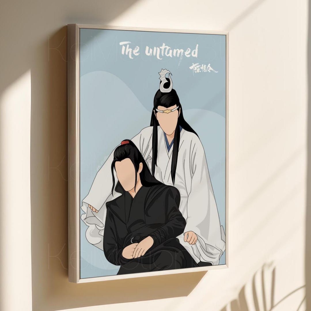 The Untamed - BL Fanart Print | Lan Zhan X Wei Wu Xian | Bl Merch - Etsy