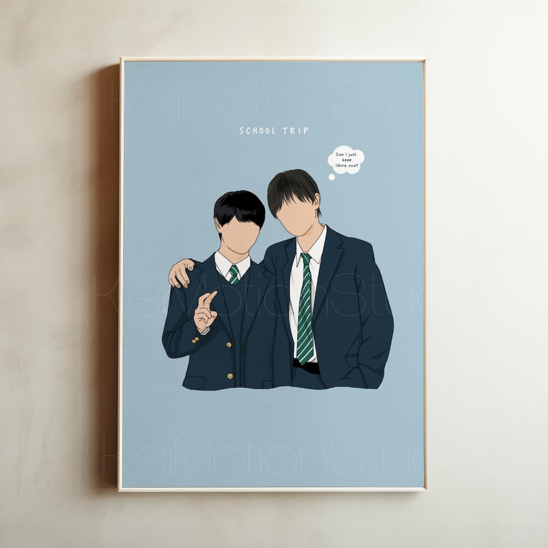 School Trip - Jbl Fanart Print | Watarai Hioki | Japanese Bl Merch - Etsy