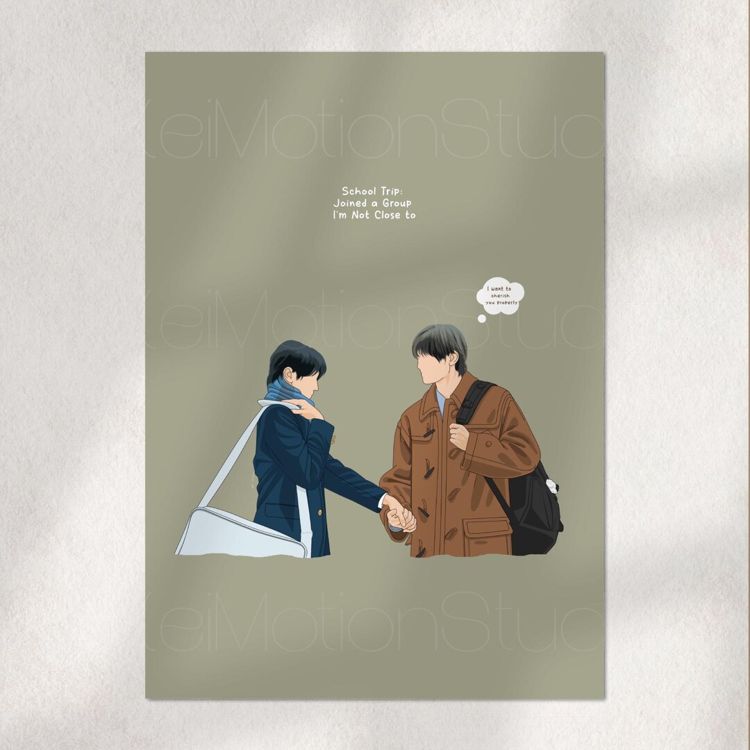 School Trip - Jbl Fanart Print | Watarai Hioki | Japanese Bl Merch - Etsy