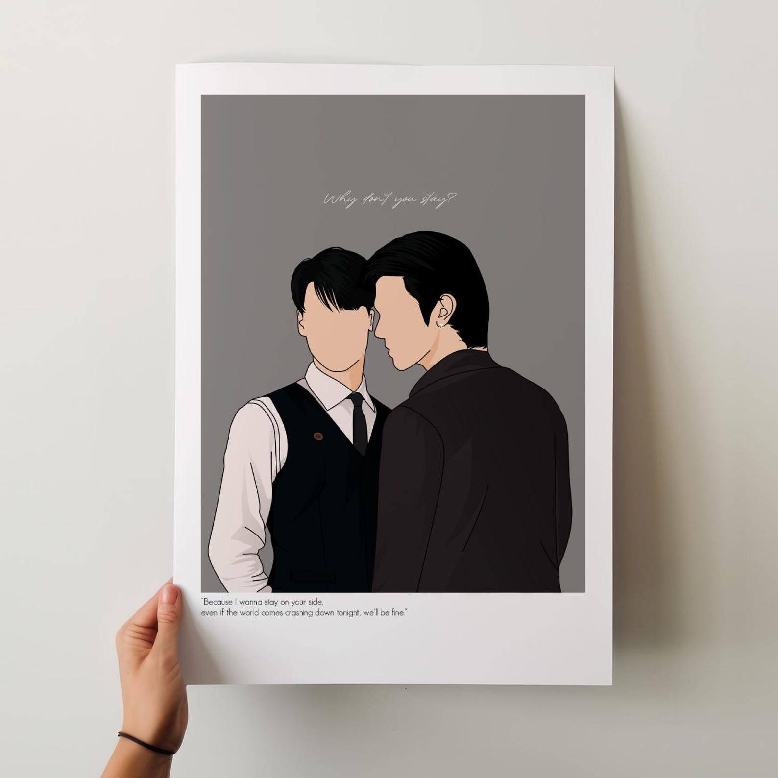 Kinnporsche - BL Fanart Print | Mile Apo | Thai Bl Merch - Etsy