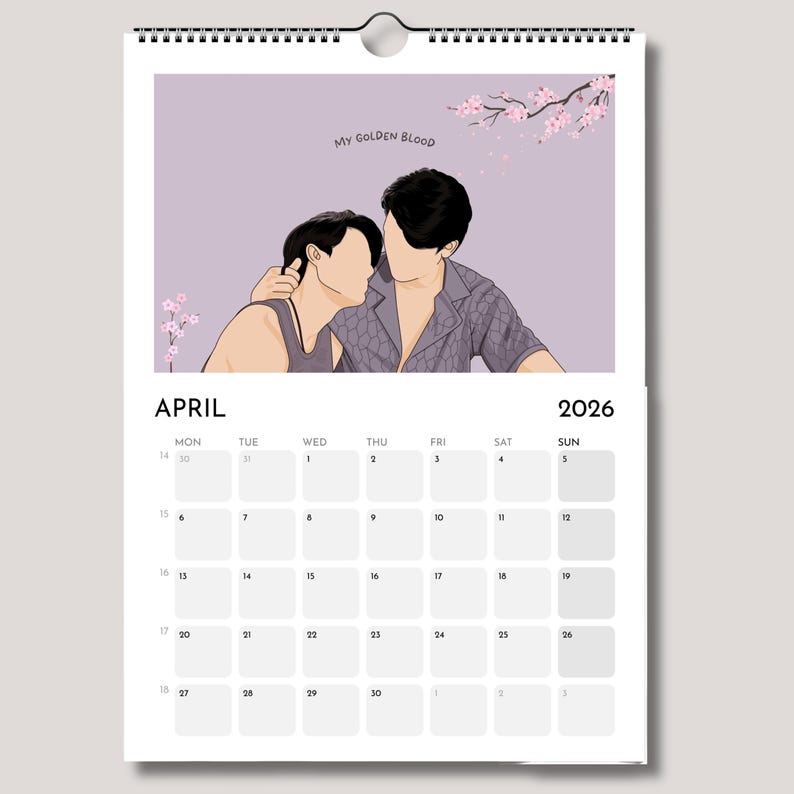 GMMTV Bl 2026 Calendar | Joongdunk, Jimmysea, Forcebook... (EU & UK ...