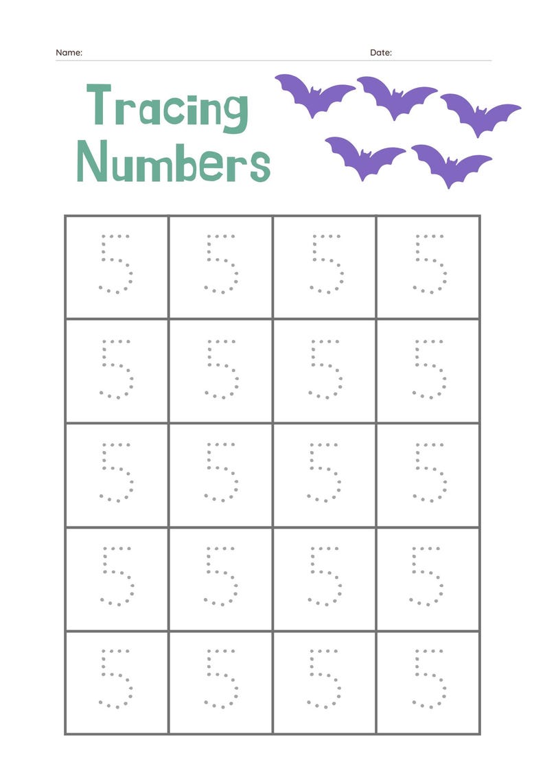 Educational Preschool Halloween Number Tracing Activity | Fun 0-9 ...