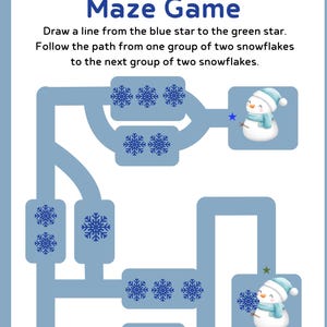 Preschool/kindergarten Pre-writing Practice Christmas Maze Worksheets ...