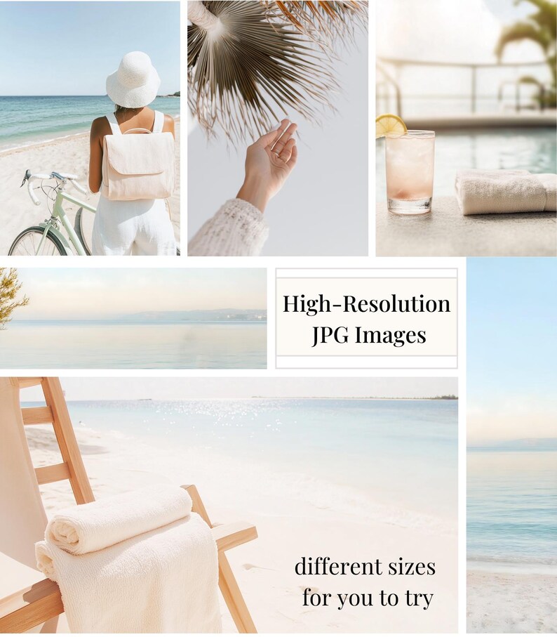 Coastal Mood Stock Photos: Beach, Summer, Tropical (digital Download ...
