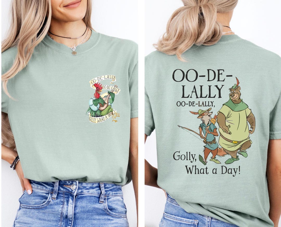 Robin Hood Little John Allan-a-dale Tee, Oo-de-lally Shirt, Disney ...