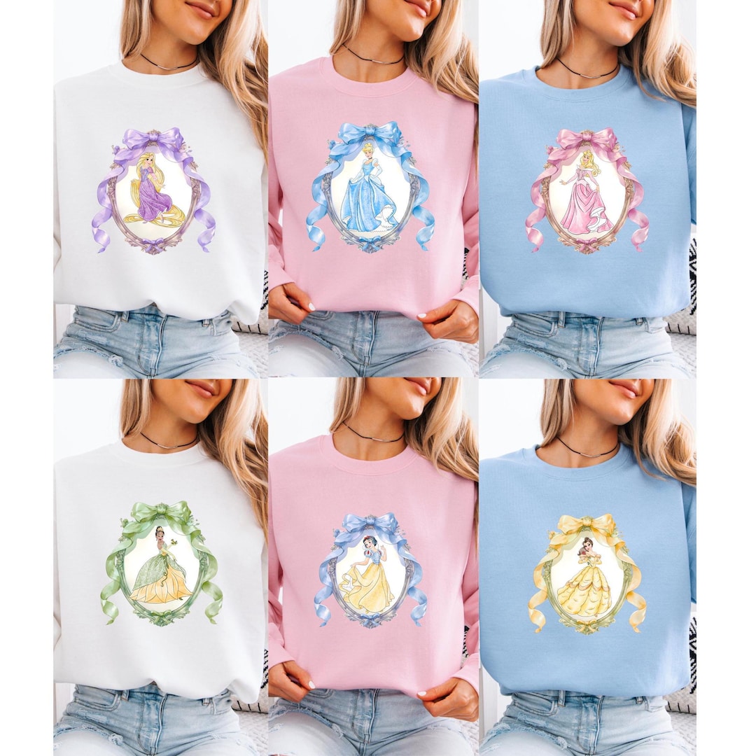 Princess Coquette Bow Sweaters, Magical Mirror Matching Hoodies ...
