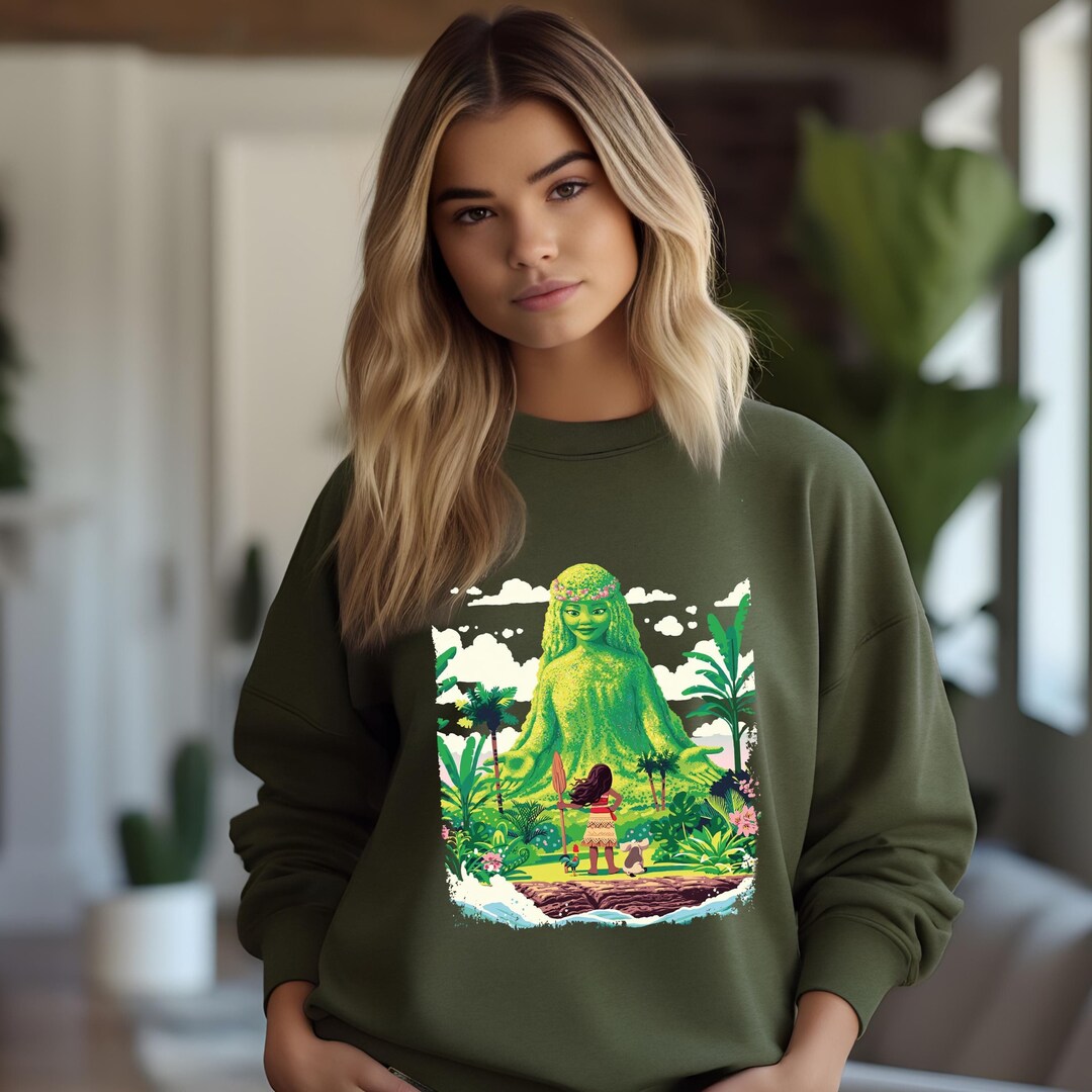 Disney Moana Te Fiti Fairy Garden Sweatshirt, Moana 2 Movie Day Hoodie ...