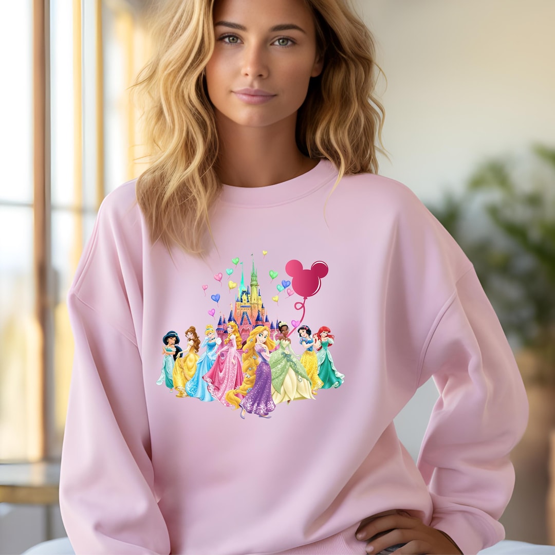 Disney Princesses Sweatshirt, Magical Castle and Princesses Sweaters ...