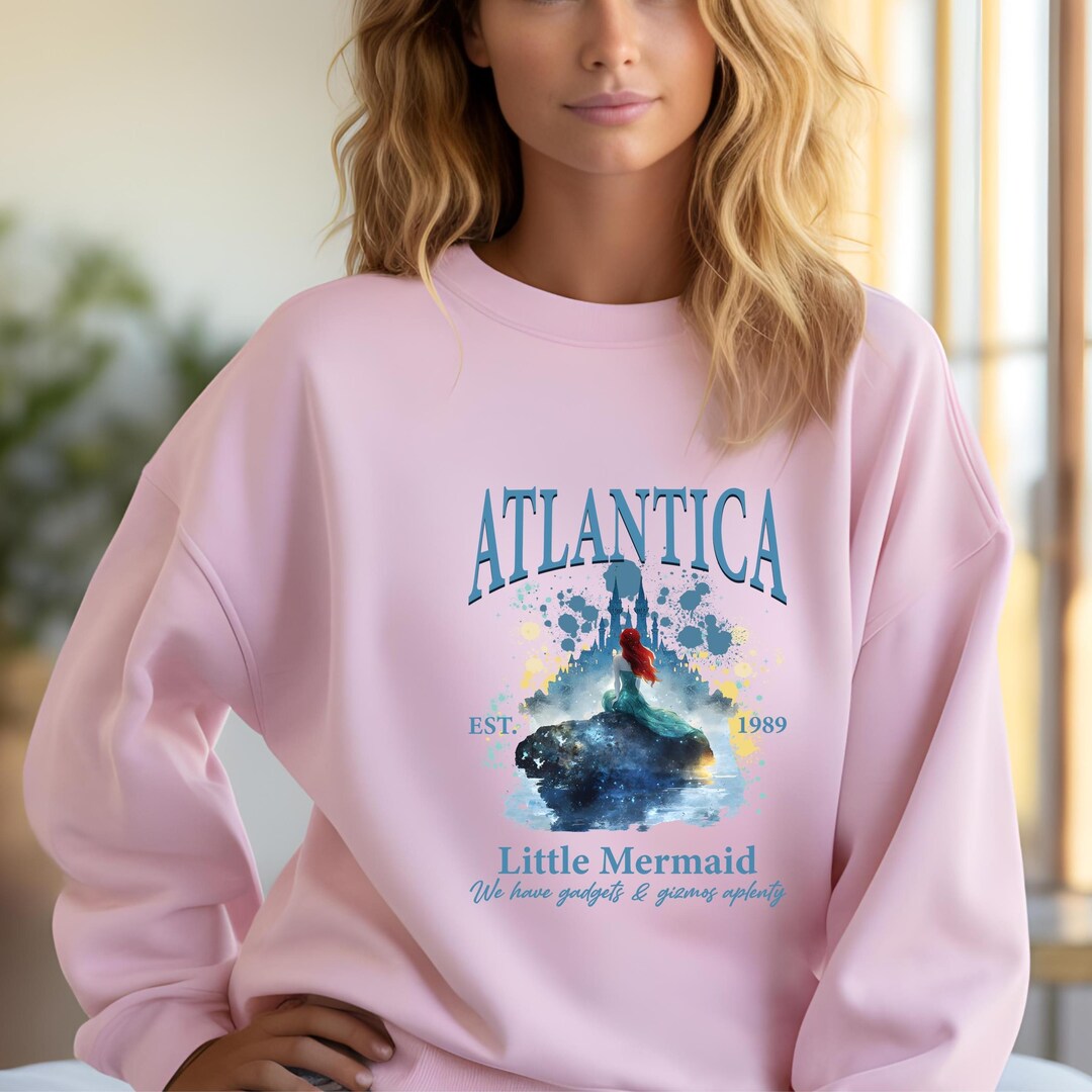 Atlantica Little Mermaid Sweater, Retro Little Mermaid Princess Ariel ...