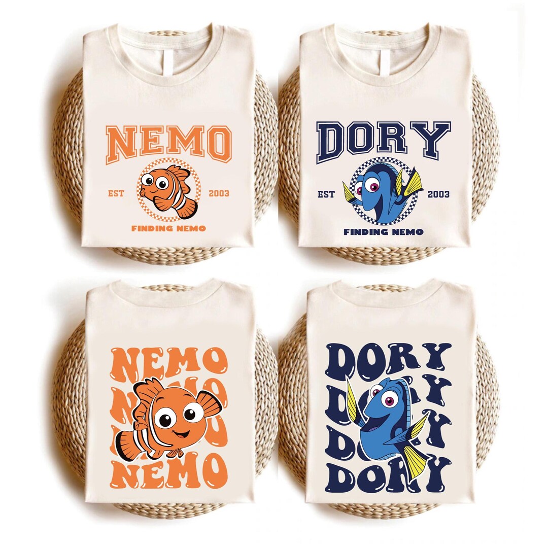 Pixar Finding Nemo Shirt, Matching Nemo and Dory Tees, Finding Dory Tee ...