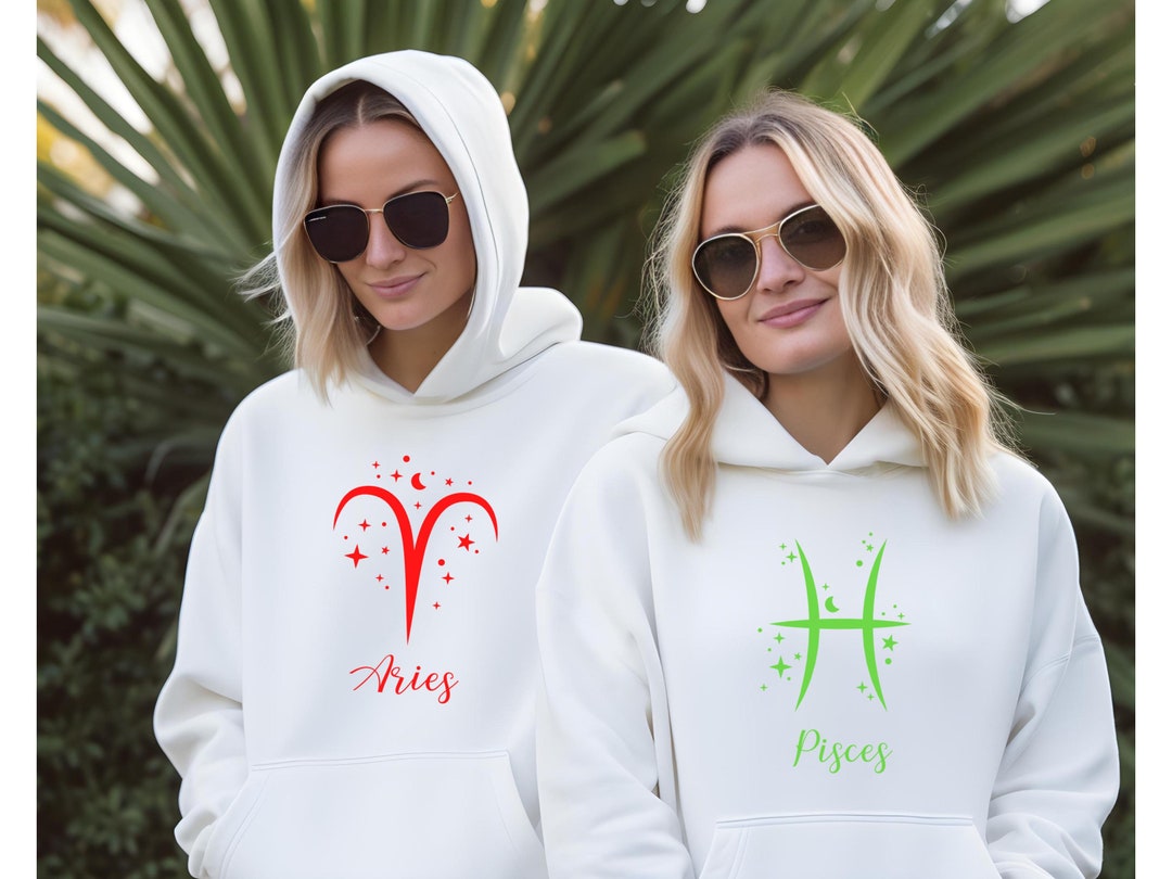 Zodiac Birthday Sweatshirts, Horoscope Hoodie, Matching Astrology ...