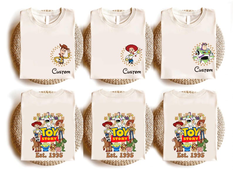 Custom Toy Story Characters Matching Family Shirts, Personalized Toy ...