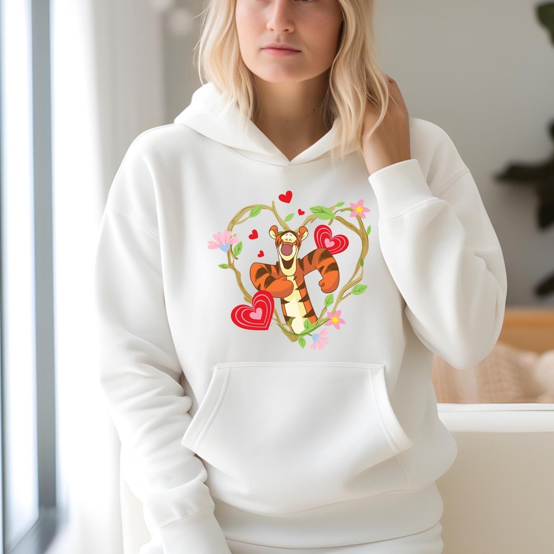 Tigger Heart Sweatshirt, Winnie the Pooh Tigger Love Valentine's Day ...