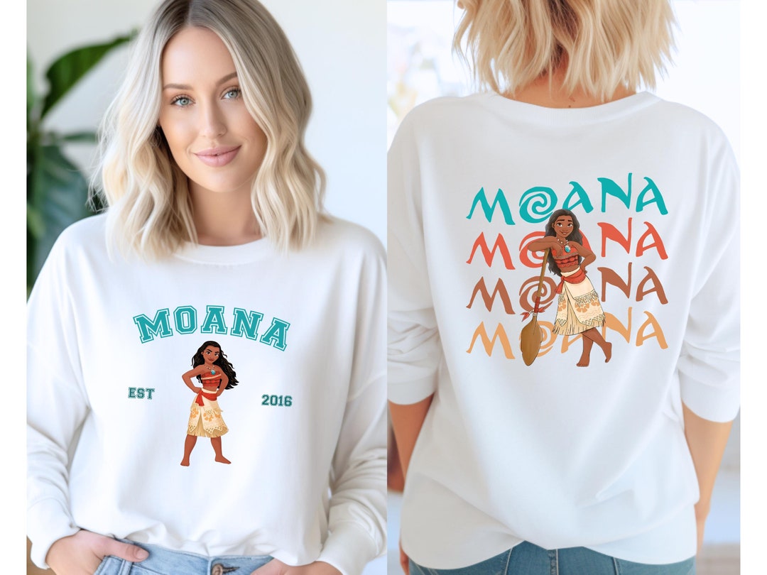 Moana Sweatshirt, Moana Character Hoodie, Moana Movie Sweater, Matching ...