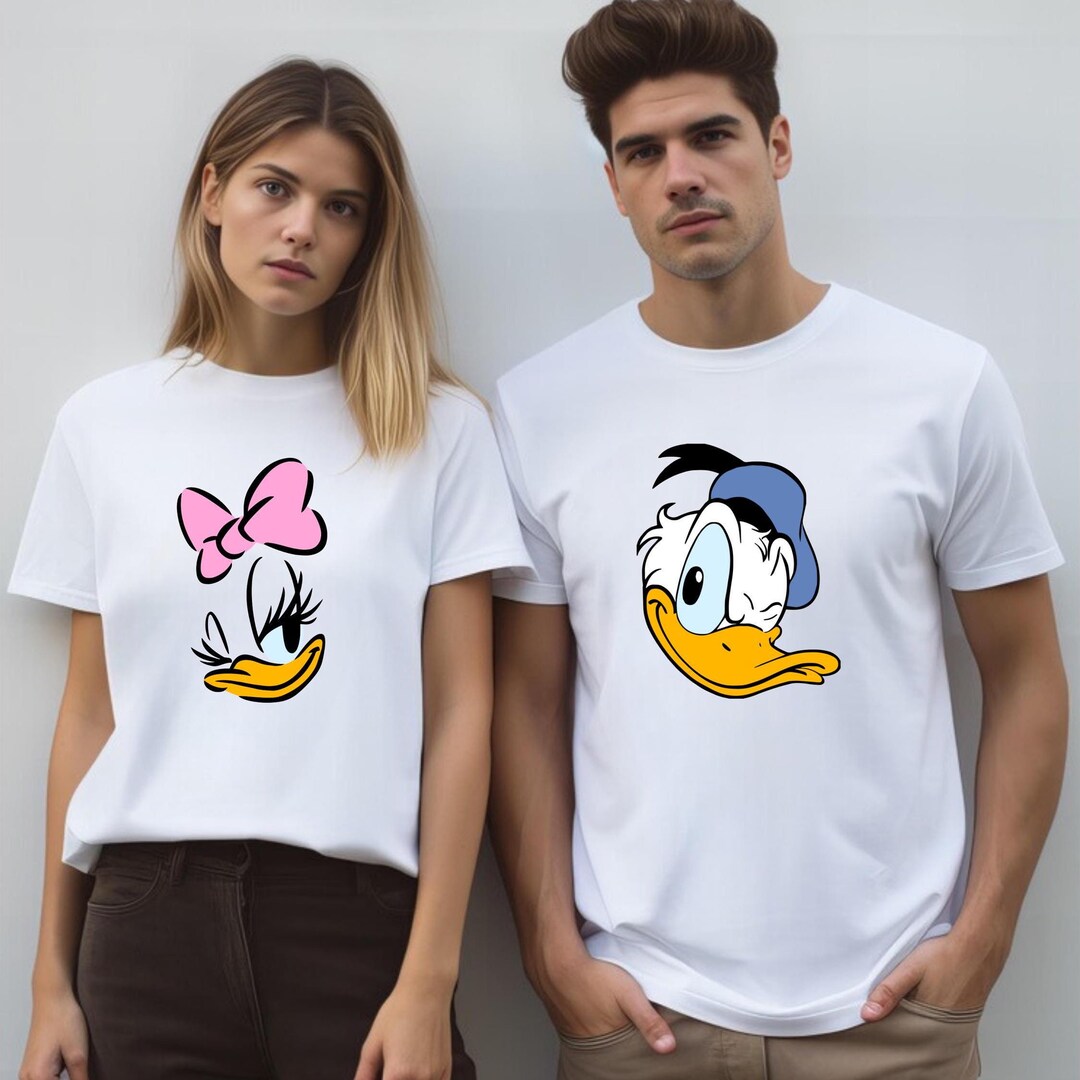 Donald and Daisy Duck Couple Shirt, Disneyland Matching Tees, Disney ...