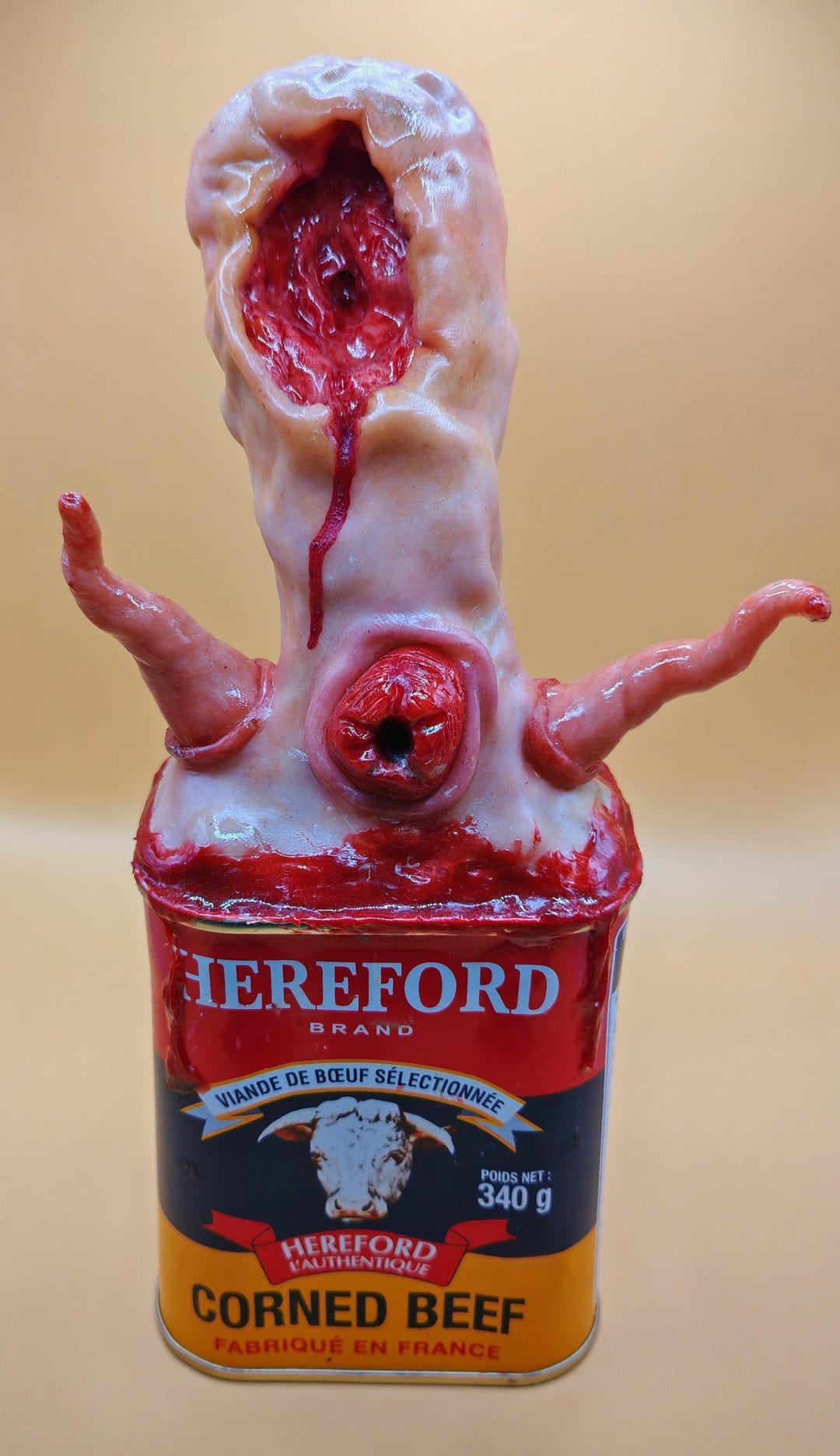 Gloube the Cursed Meat Totem – Horror Art Sculpture From a Twisted Can ...